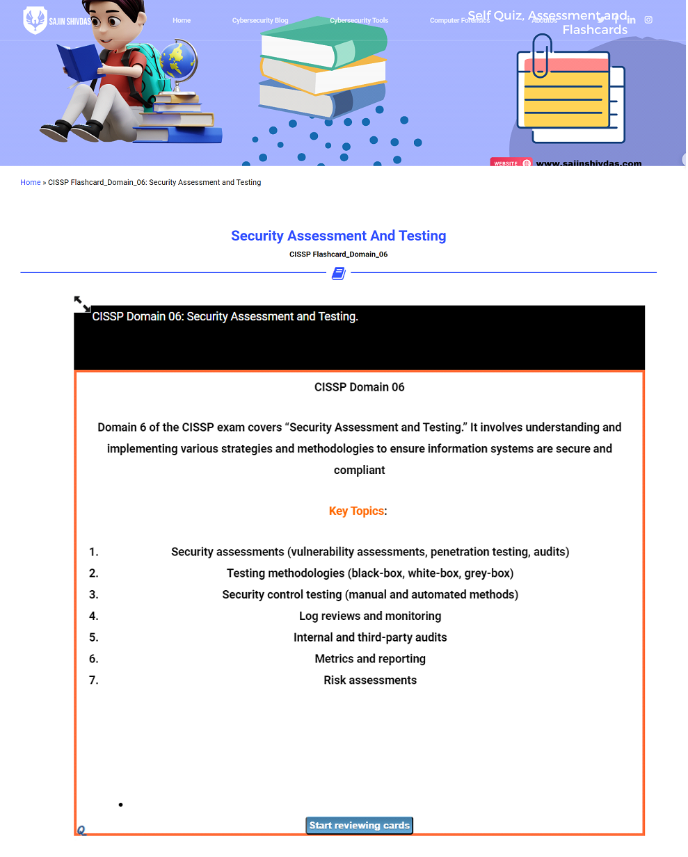 Cissp Interactive Mindmap Domain 06 Sajin Shivdas